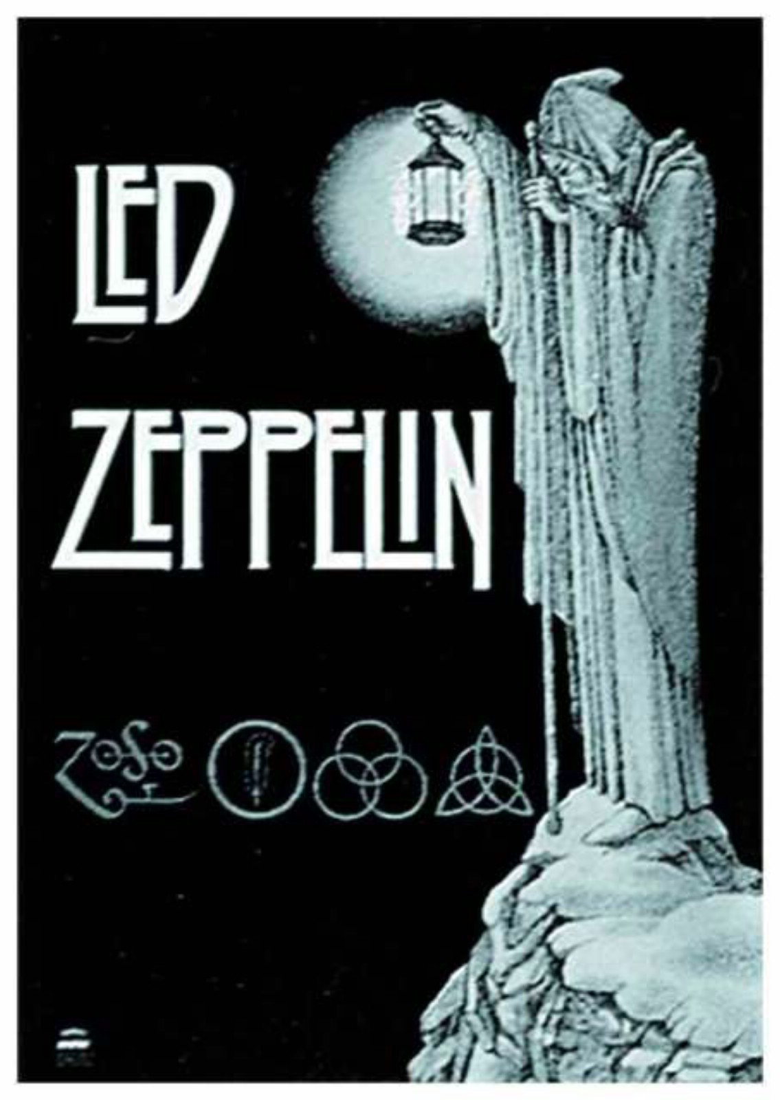 Led Zeppelin Zoso Poster Flag - Rock Symbolism at RockMetal.store